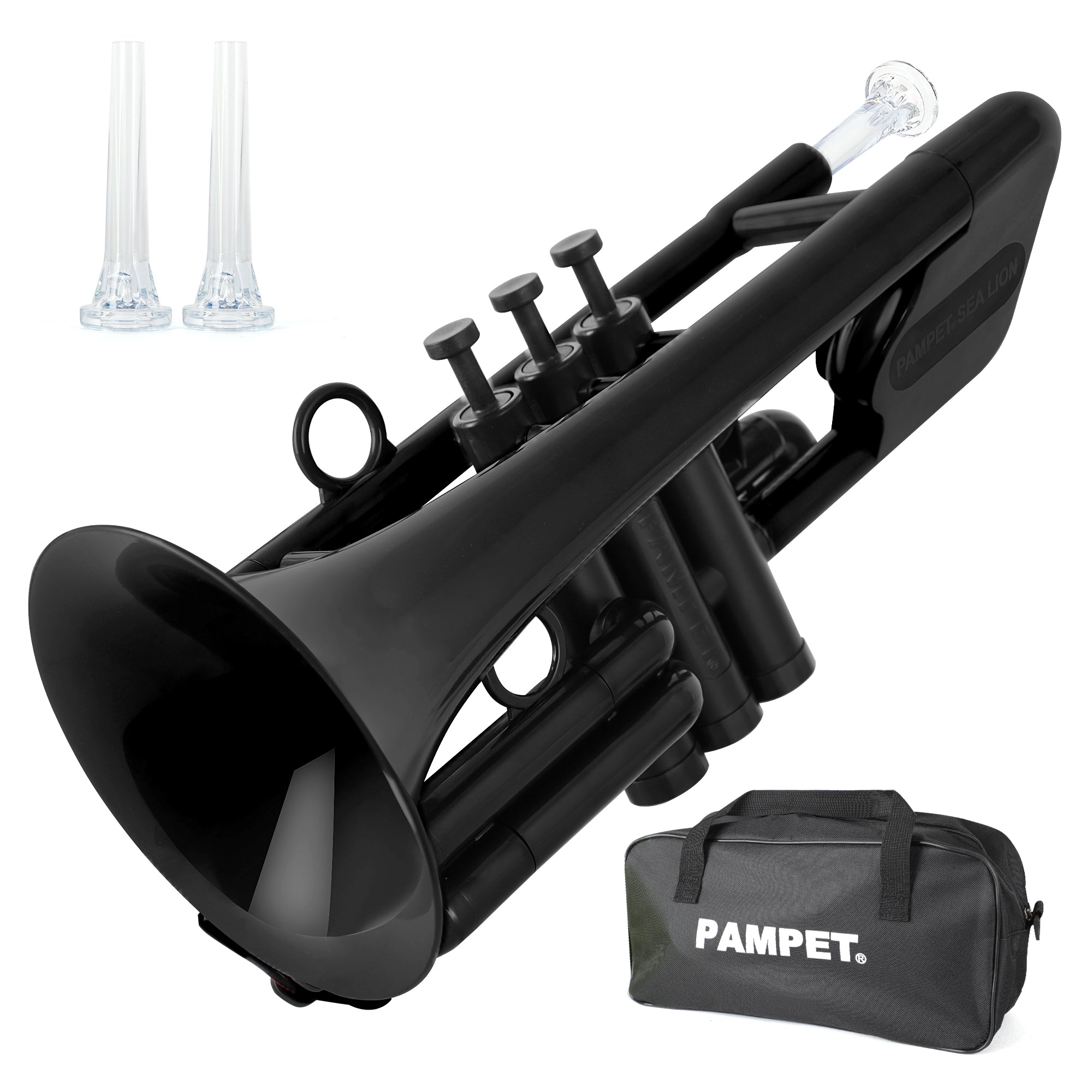 PAMPET SEA LION C Tone ABS Trumpet for Beginners with Carry Bag and Mo ...